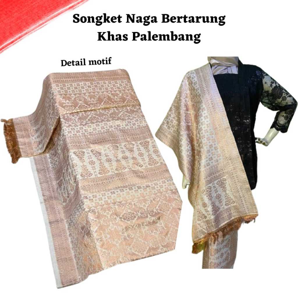 Jual Songket Pash - Songket Naga Bertarung Khas Palembang Berbagai ...