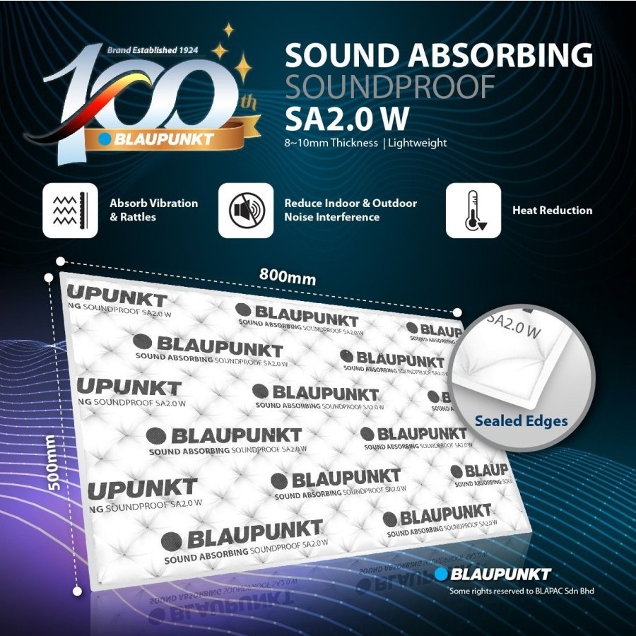 Jual Peredam Suara Mobil BLAUPUNKT noisekill Acoustic Foam / Busa ...