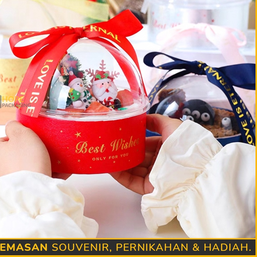 Jual Gift Box Bulat + Pita / Box Bunga Round Flower Bunga Box Hampers ...