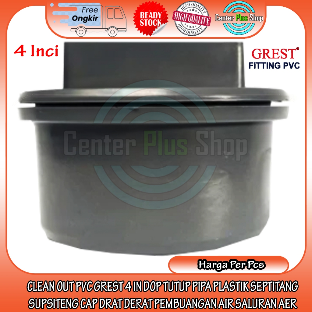 Jual CLEAN OUT PVC GREST 4 IN INCI INCH INCHI TUTUP KATUP PENUTUP ...