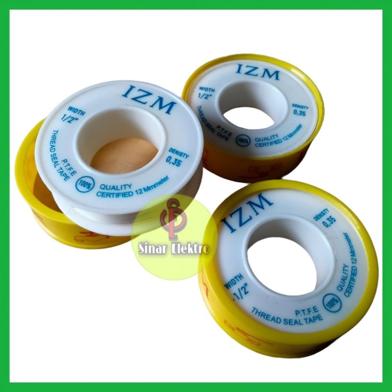 Jual Sealtipe seal tip seltip IZM 12mm /Selotip Panjang Tebal Pipa Kran ...