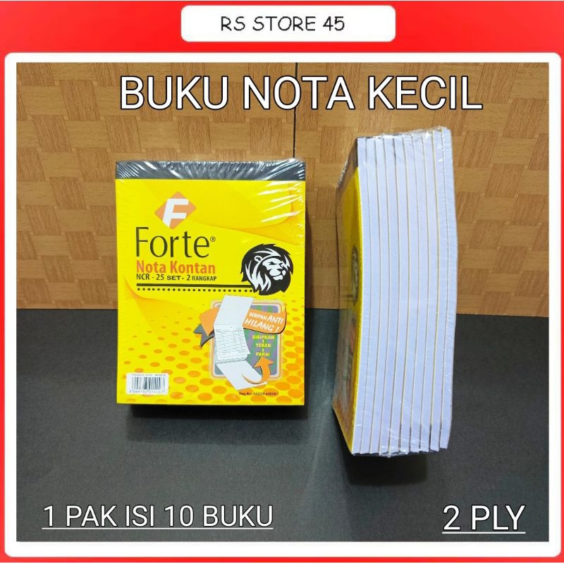 Jual 1 Pak Buku Nota Forte 2 Ply Isi 10 Buku | Shopee Indonesia