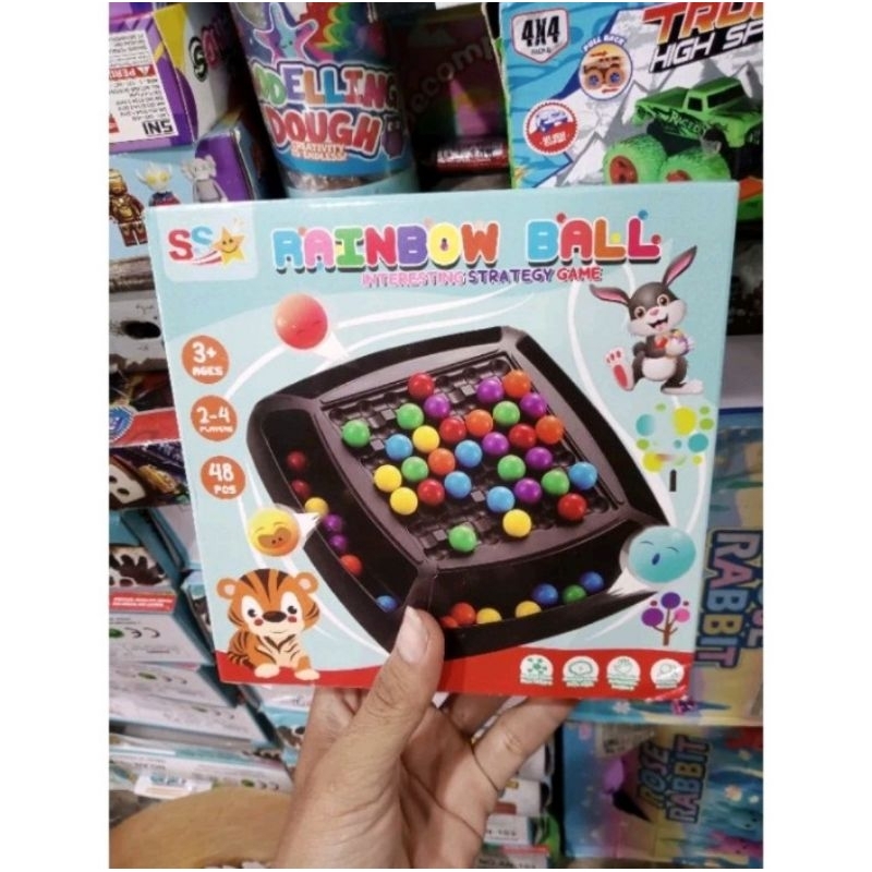 Jual Rainbow Ball Match Elimination Board Game Permainan Viral Mengasah ...