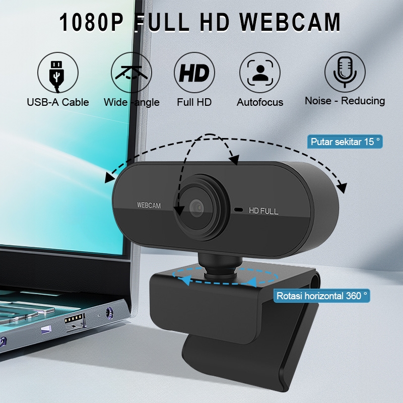 Jual Full Hd Webcam Laptop 1080P Kamera Laptop Usb Webcam PC | Shopee ...