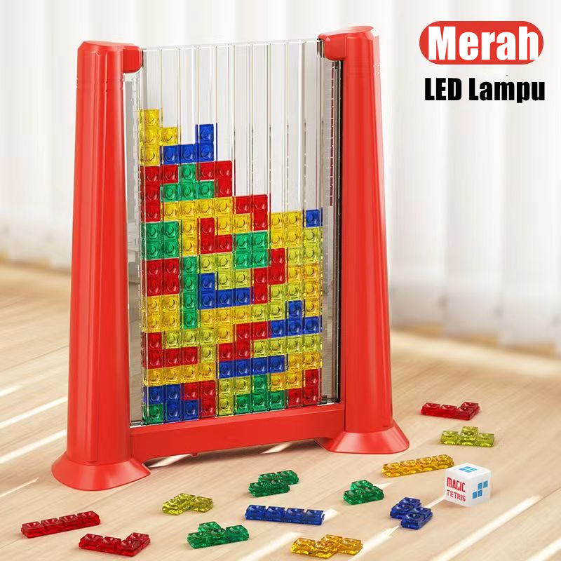 Jual Tetris Block Game dengan Lampu Mainan Puzzle Blok 3D Mainan ...