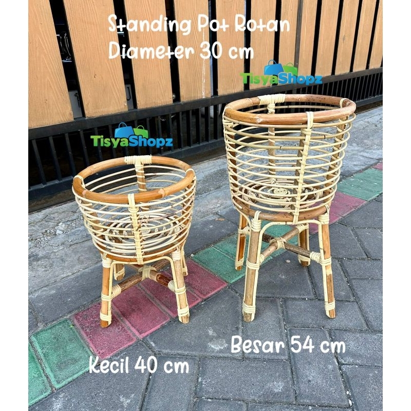 Jual Pot Rotan Kaki (Natural) | Shopee Indonesia