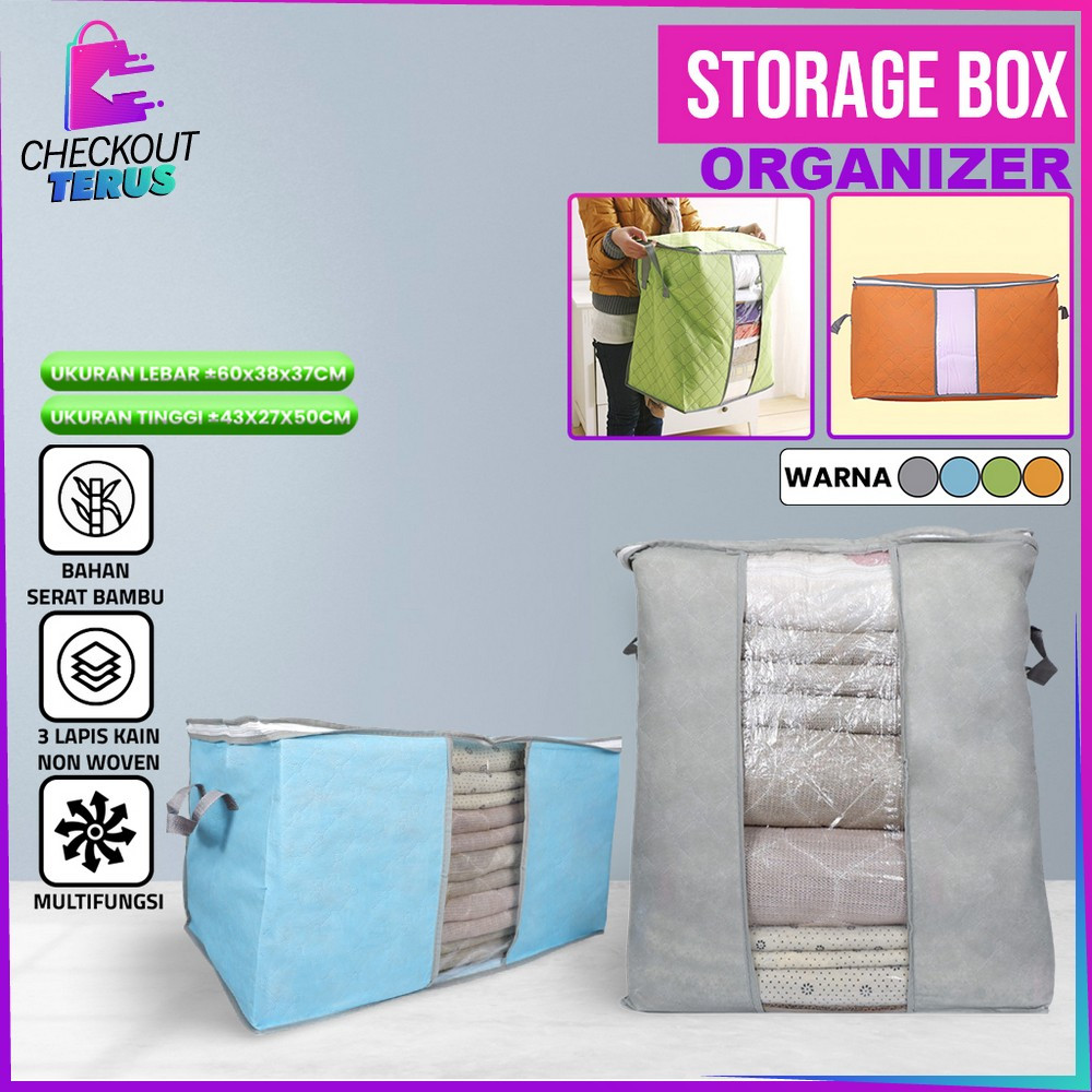 Jual CT C899 Tempat Penyimpanan Bed Cover Selimut Baju Multifungsi Tas ...