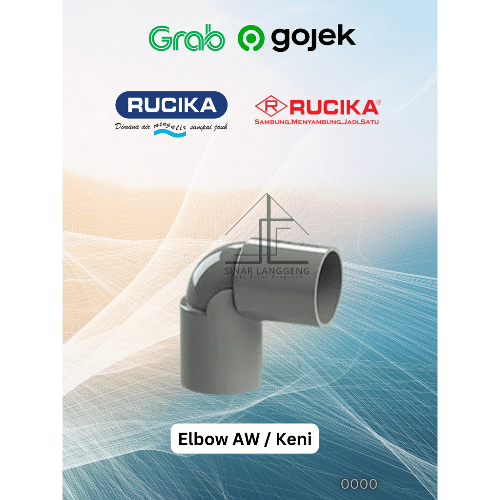 Jual ELBOW / KENI / KNEI/ KNIE / KNEE 90º PVC 1" RUCIKA AW RCK | Shopee ...