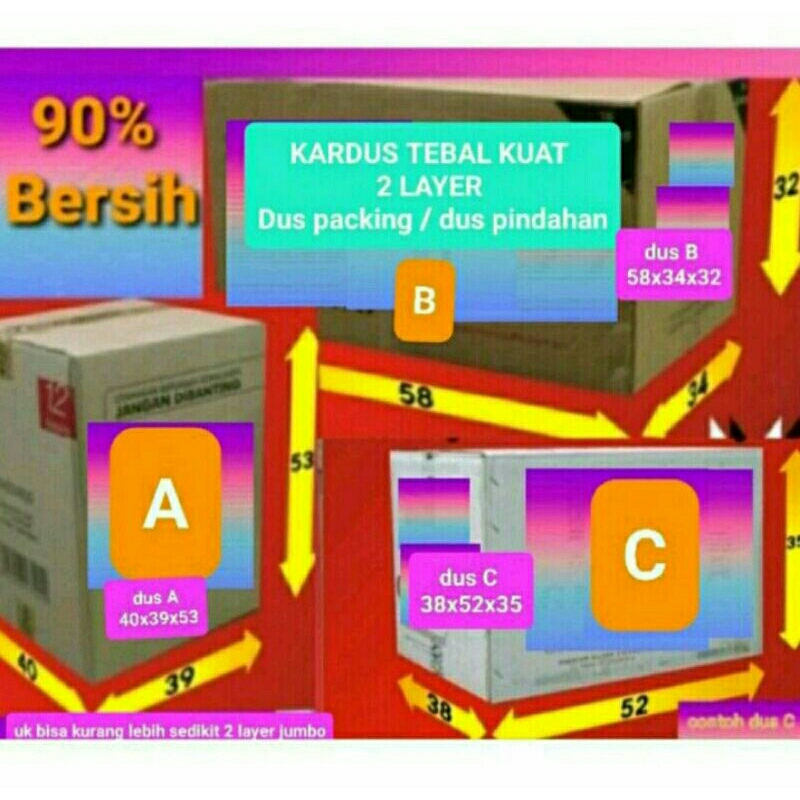 Jual KARDUS 2 LAYER KUAT DAN TEBAL UNTUK PINDAHAN DAN PACKING | Shopee ...