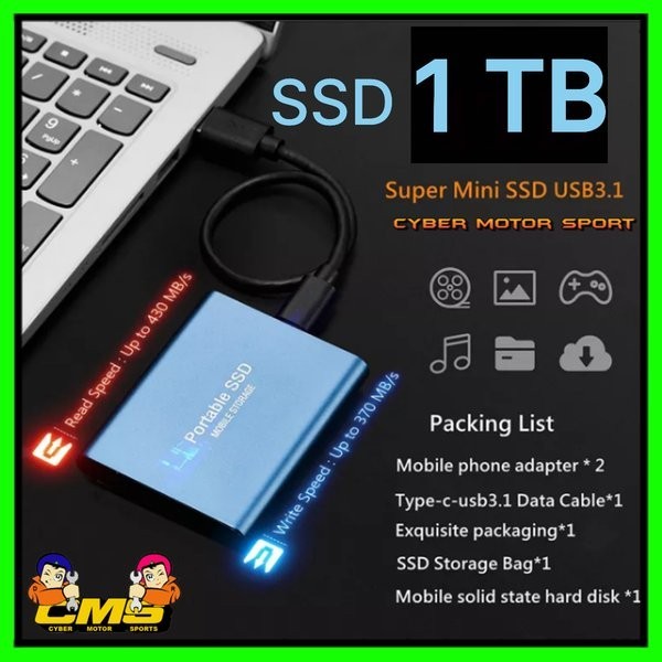 Jual external portable SSD 1TB M.2 memori PC komputer laptop | Shopee ...