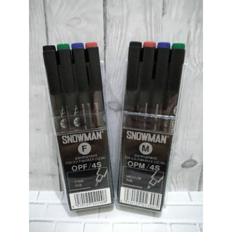 Jual Spidol Snowman OHP Set F&M | Shopee Indonesia