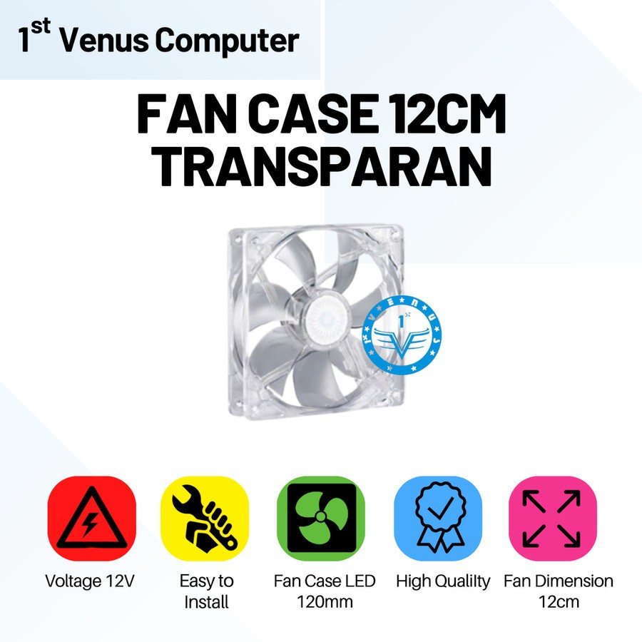 Jual Fan Case / Casing Kipas / Transparant 12 cm / COM28-FAN | Shopee ...