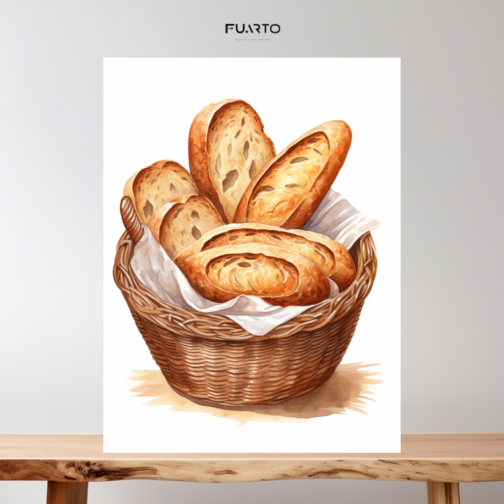 Jual Wall Decor Pajangan Dinding Hiasan Kayu Roti Cafe 30x40 12R ...