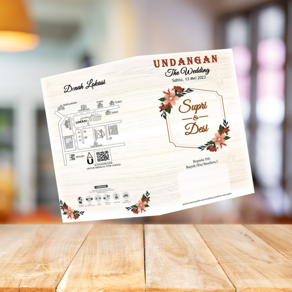Jual Undangan Nikah Unik simple proses cepat hemat / Undangan wedding ...