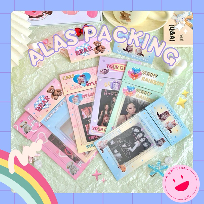 Jual [Ready stock] LALA alas Packing photocard packaging lucu 1 set ...