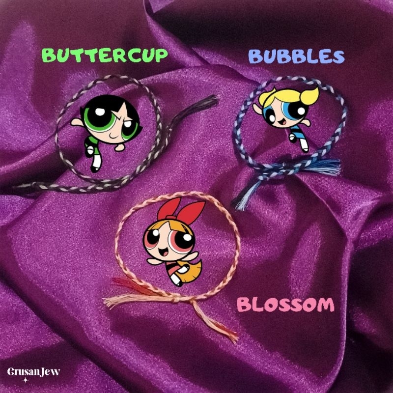Jual (PRE-ORDER) Gelang Benang Versi PowerPuff Girls | Shopee Indonesia