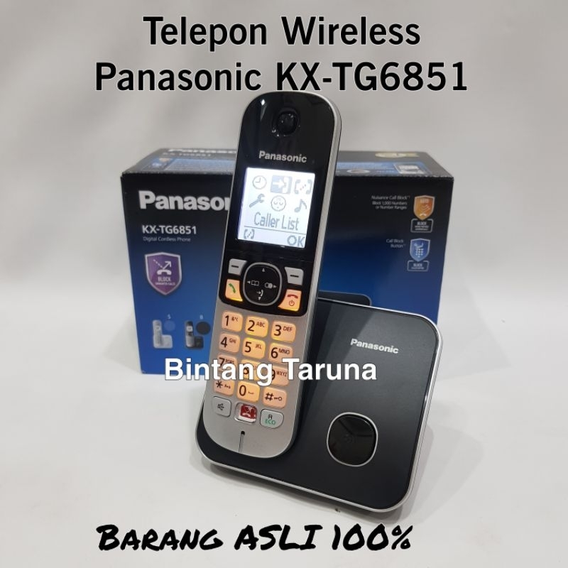 Jual Telepon Wireless Panasonic KX-TG6851 Wireless Panasonic KX-TG6851 Telpon Wireless Panasonic ...