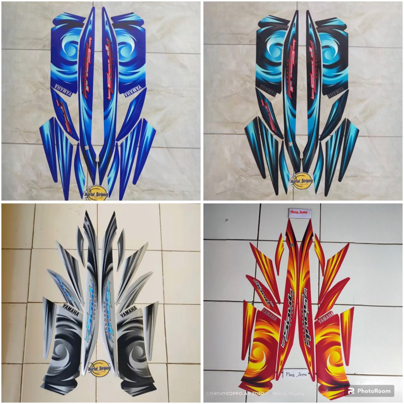 Jual STIKER STRIPING LIS BODY MIO SOUL OLD 2007 2008 ABU HITAM SILVER ...