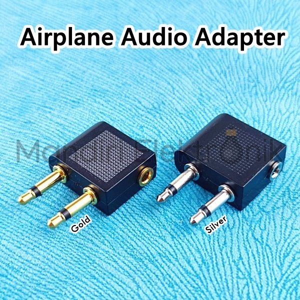 Jual Jack Audio Pesawat Airplane Audio Jack Adapter Earphone Headphone ...