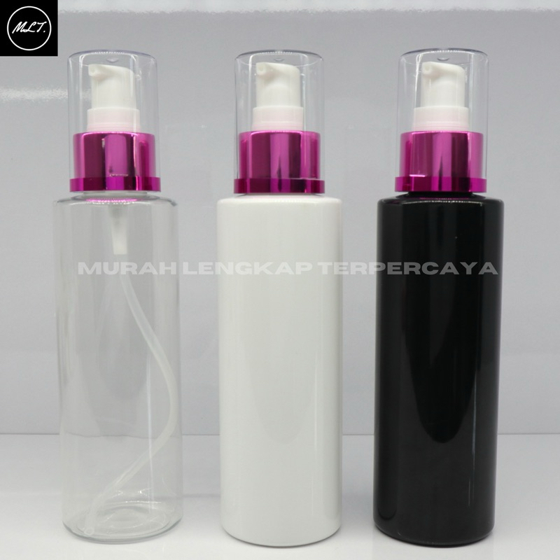 Jual BOTOL PLASTIK 150ML RF PUMP TREATMENT PINK FULLCAP / BOTOL ISI ...