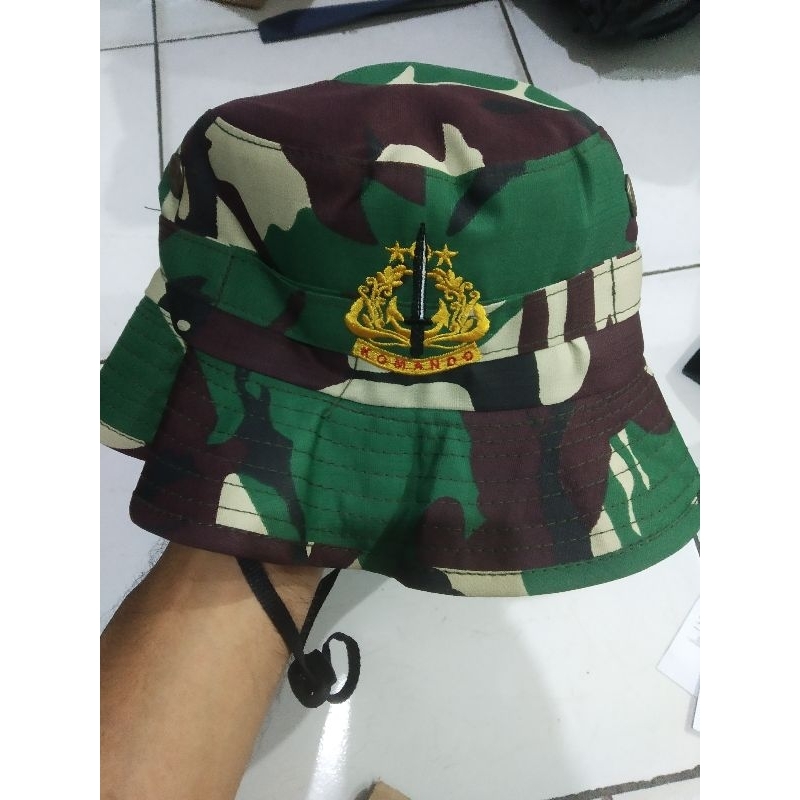 Jual Topi Rimba Doreng Tactical Balotelli Malvinas Logo Bordil Komando ...