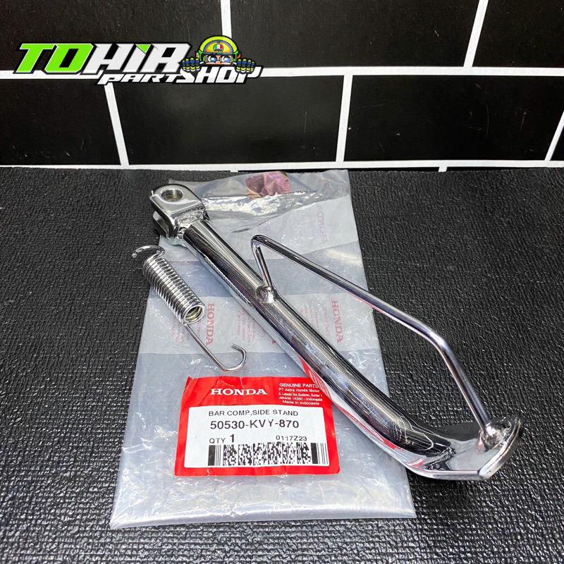 Jual Standar samping Beat Karbu Original KVY R17 CHROME | Shopee Indonesia