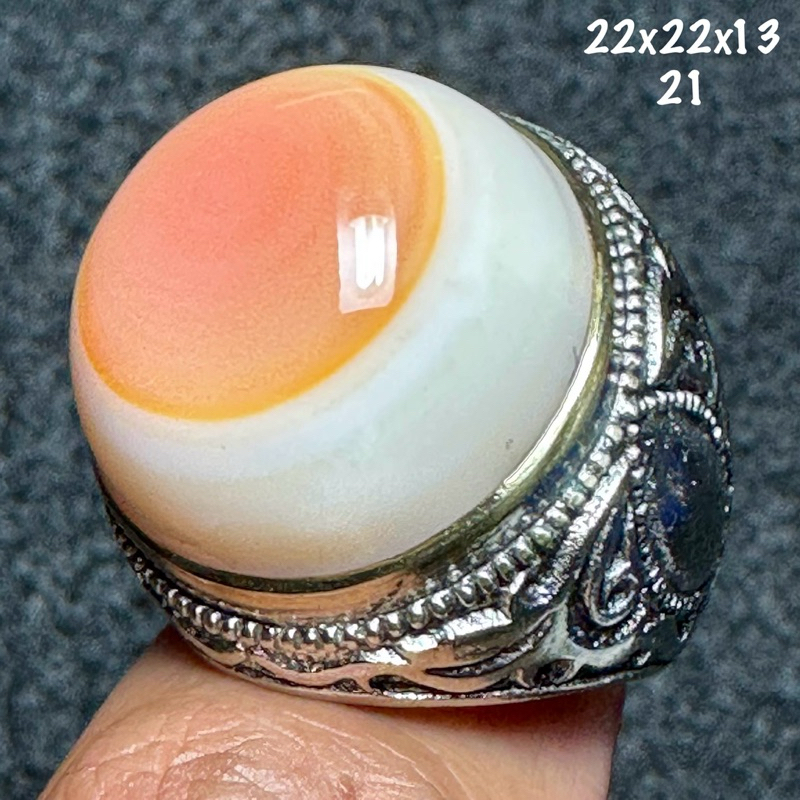 Jual Cincin Batu Akik Natural Yaman Puser Mata Jumbo Kristal (asli alam ...