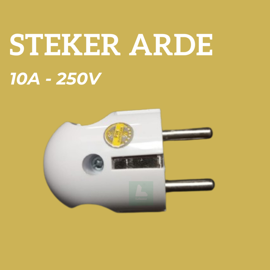 Jual Colokan Listrik Steker Arde Bulat 10 A 250 V Bahan Bagus | Shopee ...