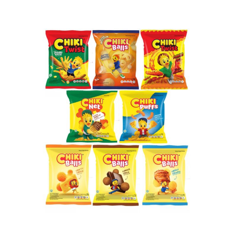 Jual Indofood chiki Snack Net potato | balls | twist | puffs 100g ...