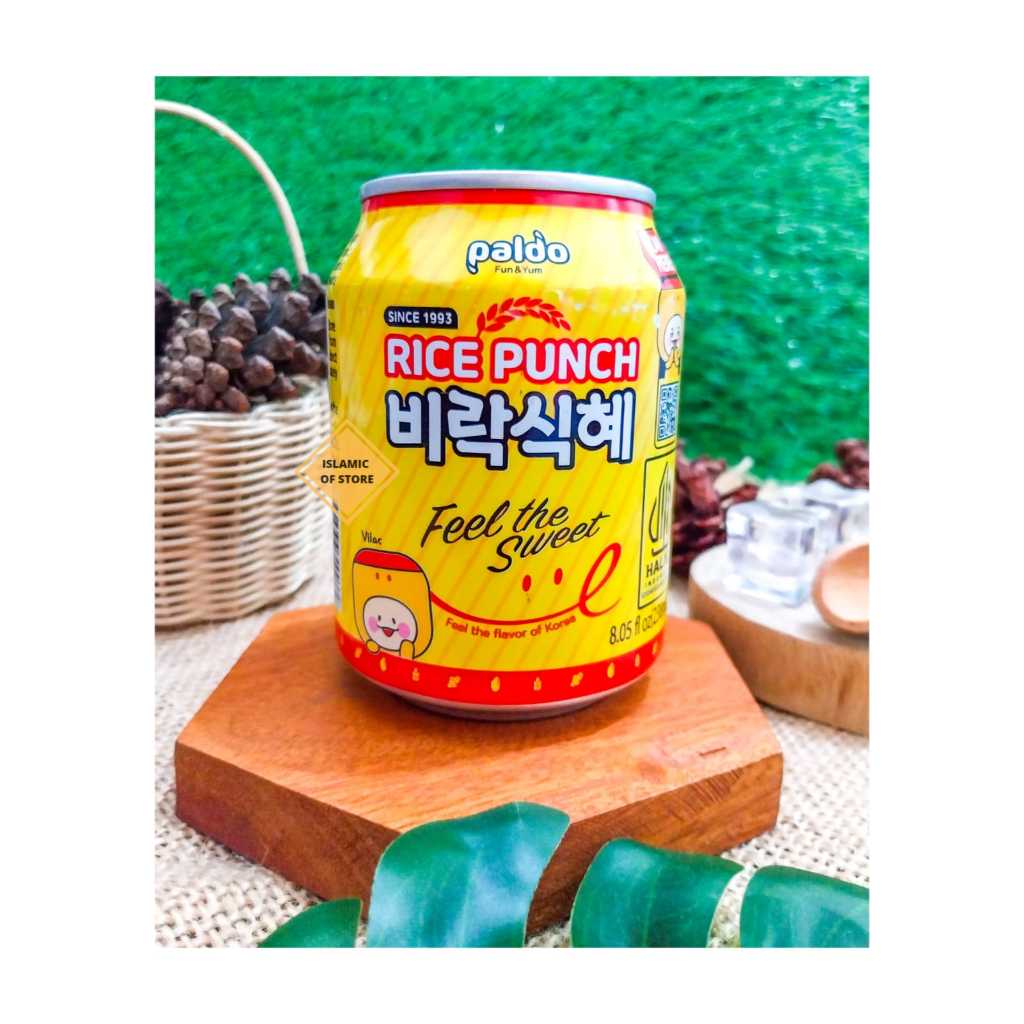 Jual Paldo Rice Punch Feel The Sweet 238 ml minuman khas korea Halal MUI | Shopee Indonesia