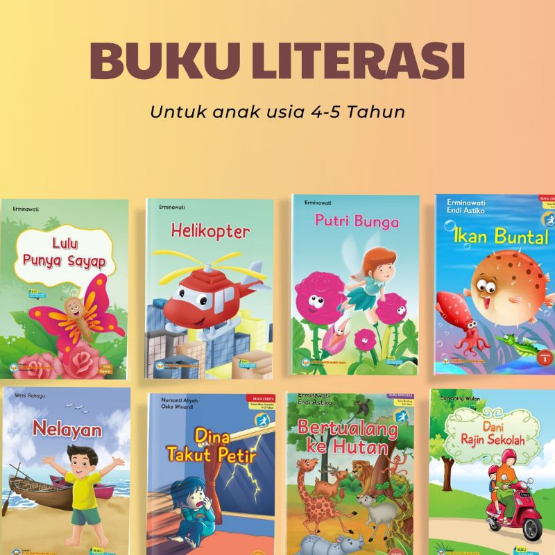 Jual Buku Literasi PAUD Usia 4-5 Tahun | Shopee Indonesia