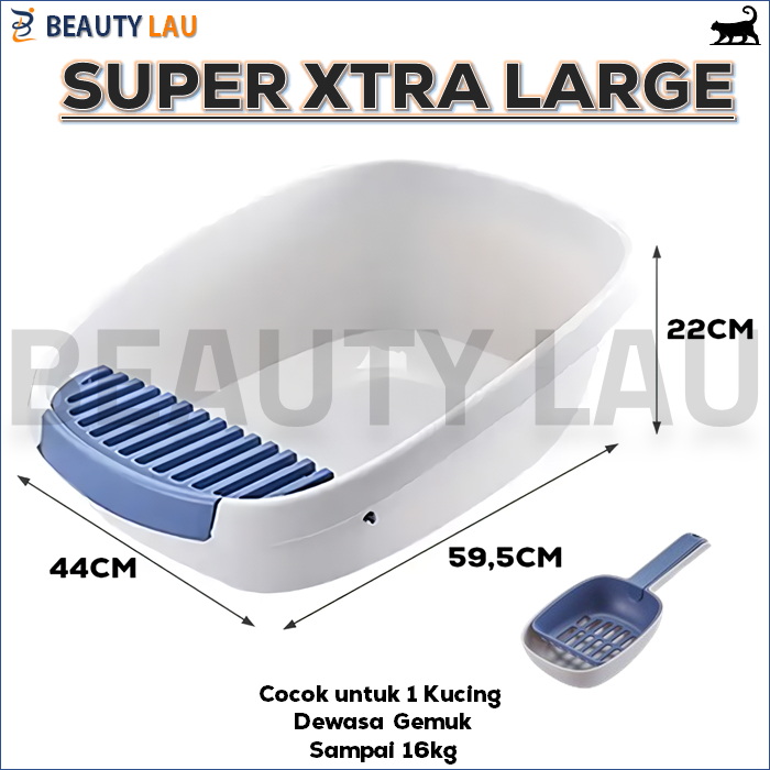 Jual CAT LITTER BOX KUCING JUMBO XXL BAK PASIR TOILET KUCING JUMBO ...
