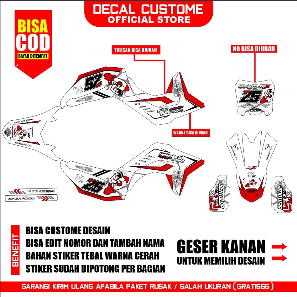 Jual STIKER DECAL HONDA CRF 150 FULLBODY DEKAL KEREN DEKAL KEKINIAN ...