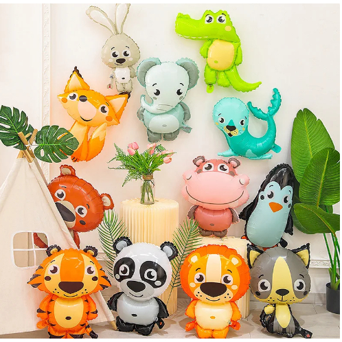 Jual Balon Animal Cartoon Cute Binatang Hewan full body Kartun Lucu ...