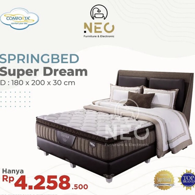 Jual NEO - SPRINGBED COMFORTA SUPER DREAM FULLSET KASUR AJA MATRASS ...