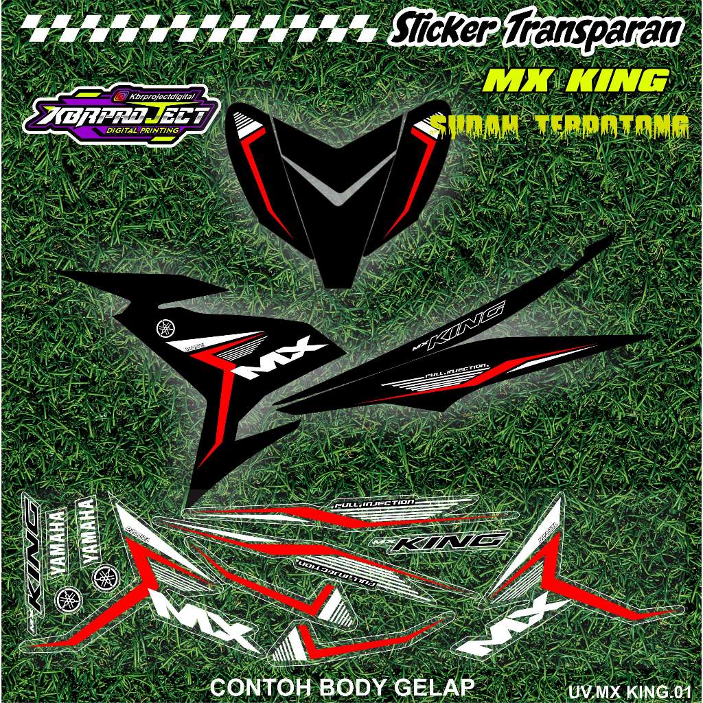 Jual MX KING STIKER STRIPING TRANSPARAN PREMIUM MOTOR KEREN MOTOR ...