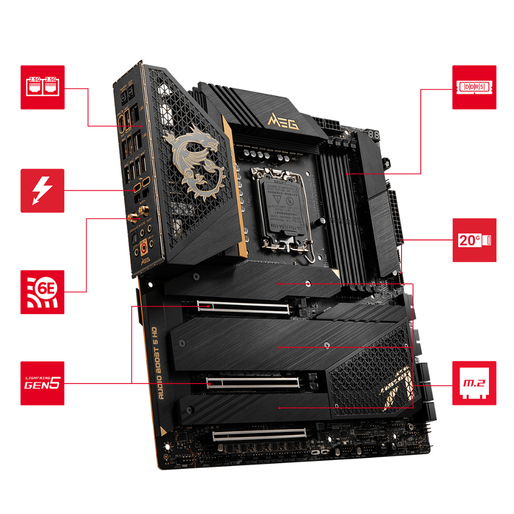 Jual MSI MEG Z690 ACE DDR5 INTEL Z690 LGA1700 MOTHERBOARD MAINBOARD ...