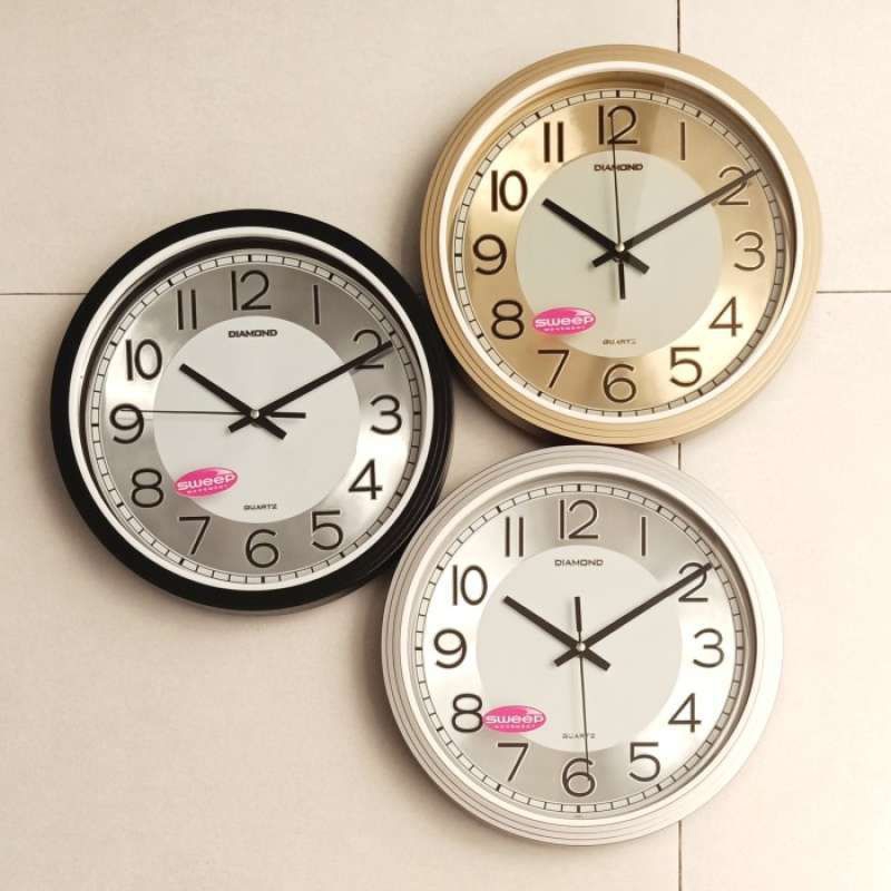 Jual Jam dinding bulat sweep 32 cm | Shopee Indonesia