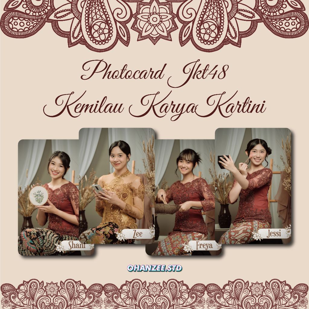 Jual PHOTOCARD JKT48 SERIES KEMILAU KARYA KARTINI PREMIUM 2 SISI HARGA PER PCS | Shopee Indonesia