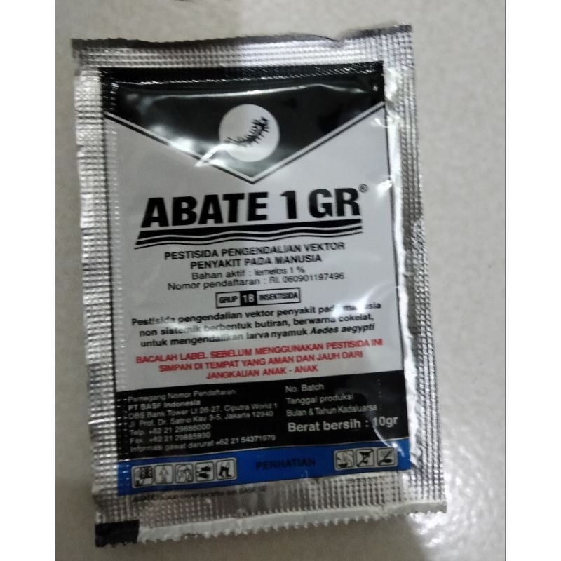 Jual ABATE 1GR 10gram / Pestisida jentik nyamuk / sachet isi 10gram ...