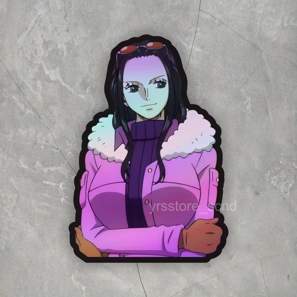 Jual Sticker Anime Hologram One Piece Nico Robin Ukuran +- 7 cm sticker ...