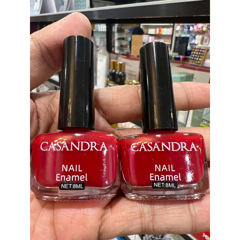 Jual KUTEK MERAH casandra NON PEEL OFF | Shopee Indonesia