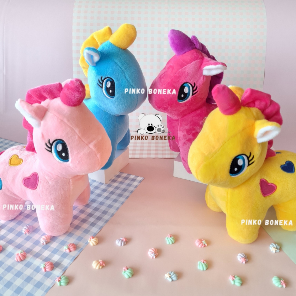 Jual Boneka Unicorn Kuda Pony Ukuran M 29cm | Shopee Indonesia