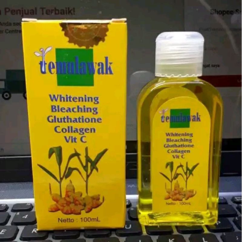 Jual TONER TEMULAWAK HOLO EMAS BESAR BOTOL KUNING ORIGINAL 100 ML ...