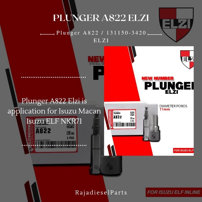 Jual Plunger Isuzu ELF NKR71 Isuzu Macan plunger A822 Elzi 131150-3420 | Shopee Indonesia