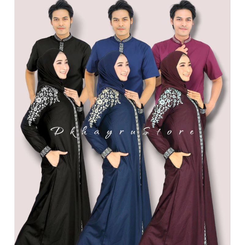 Jual Couple Koko Dan Gamis Renata Fashion Couple Dewasa Baju Lebaran ...