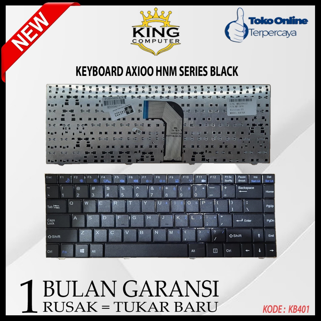 Jual KEYBOARD AXIOO NEON HNM HITAM | Shopee Indonesia