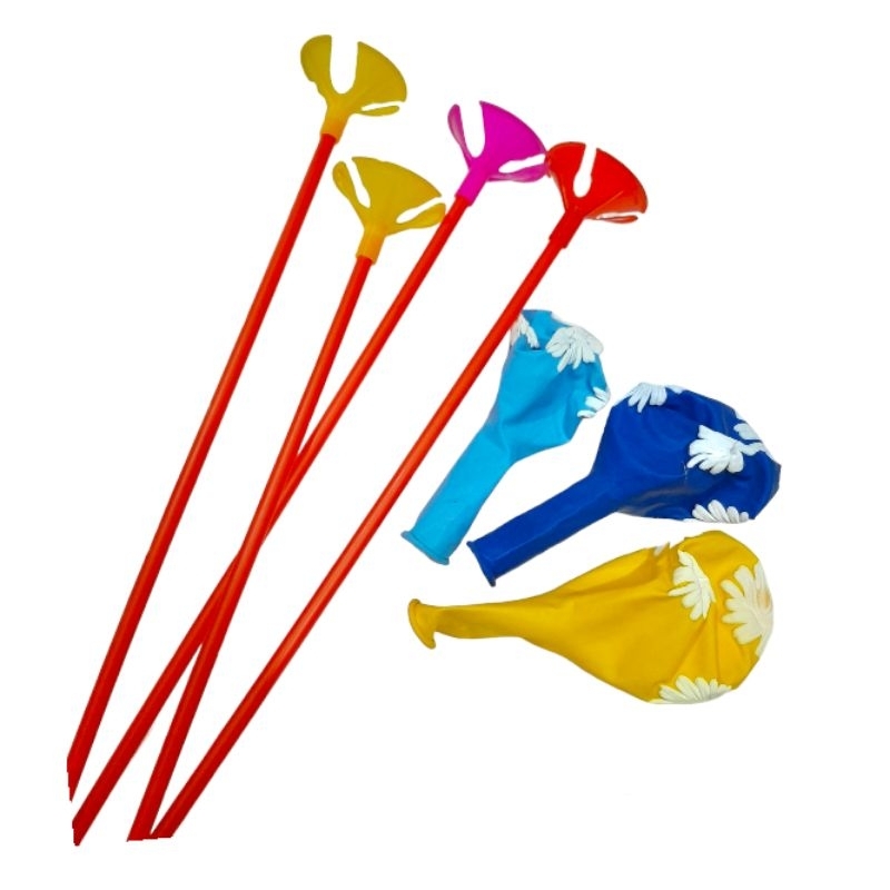 Jual Tangkai + Balon Isi 10, Tangkai Balon Happy Birthday, Tangkai ...