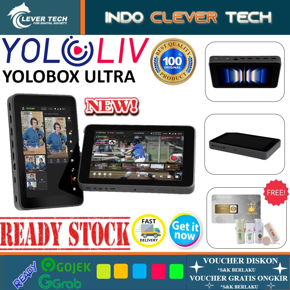 Jual YoloLiv YoloBox Ultra Multicamera Streamer Switcher/Monitor ...