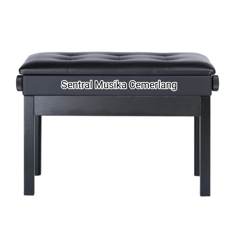 Jual Kursi Bangku Piano & Keyboard Double 4 Kaki Plus Laci Tempat Buku ...